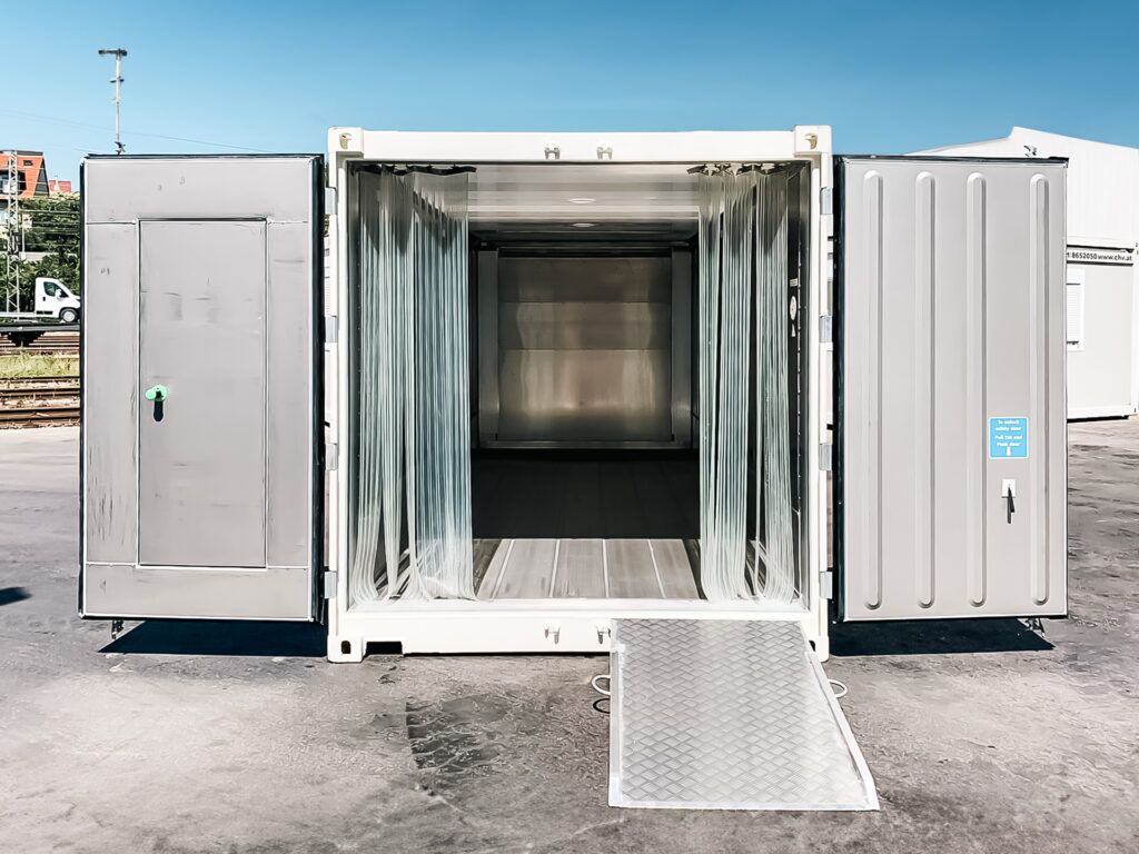 10 Fuß Kühlcontainer und Tiefkühlcontainer mieten | CHV Container