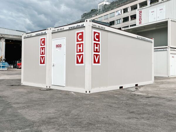 Gebrauchte Bürocontainer Doppelanlage mit 4 Fenstern | CHV Container