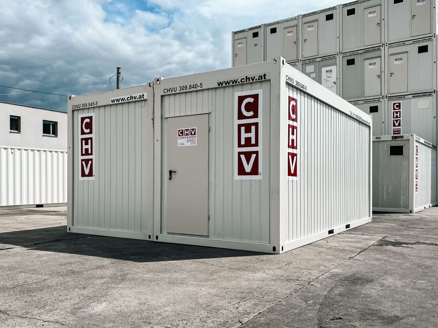 Bürocontainer gebraucht 30 m² Doppelanlage | CHV Container